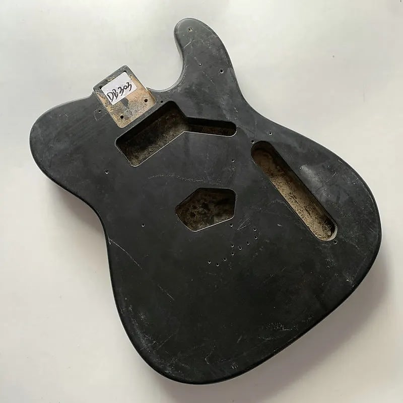 Matte Black Telecaster Tele Style Guitar Body | Reverb
