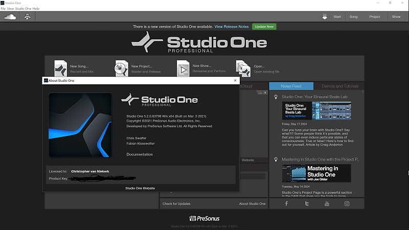 Presonus Studio One 5 Professional License | Reverb