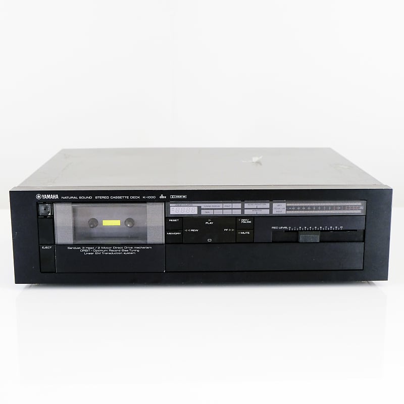 Yamaha Natural Sound Stereo Cassette Deck K-1000 1985 - Black | Reverb