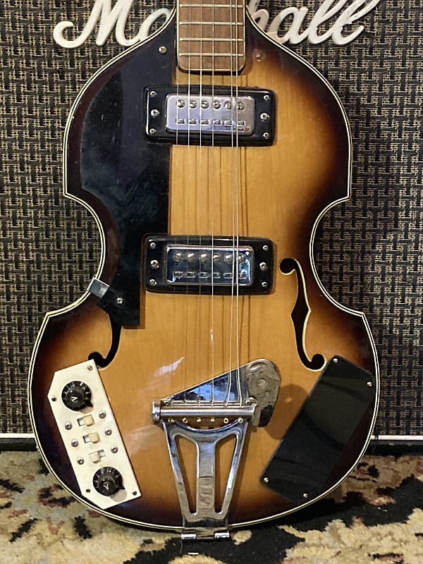 Ideal Teisco? Beatle Bass PROJECT GUITAR! Violin Viola 1960s? | Reverb