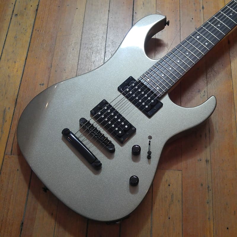 Washburn WG-587 7-String Electric Guitar Gray Metallic | Reverb