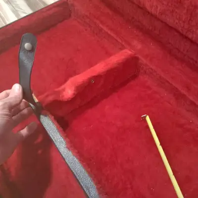 Gibson Rectangular Case 1970s - Black with Red Interior (RD | Reverb