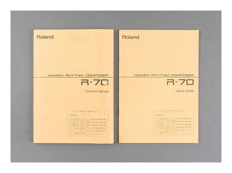Roland R-70 Owner's Manual + User Guide Set [USED] | Reverb