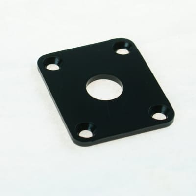 Plastic Square output Jack Plate ,Black | Reverb
