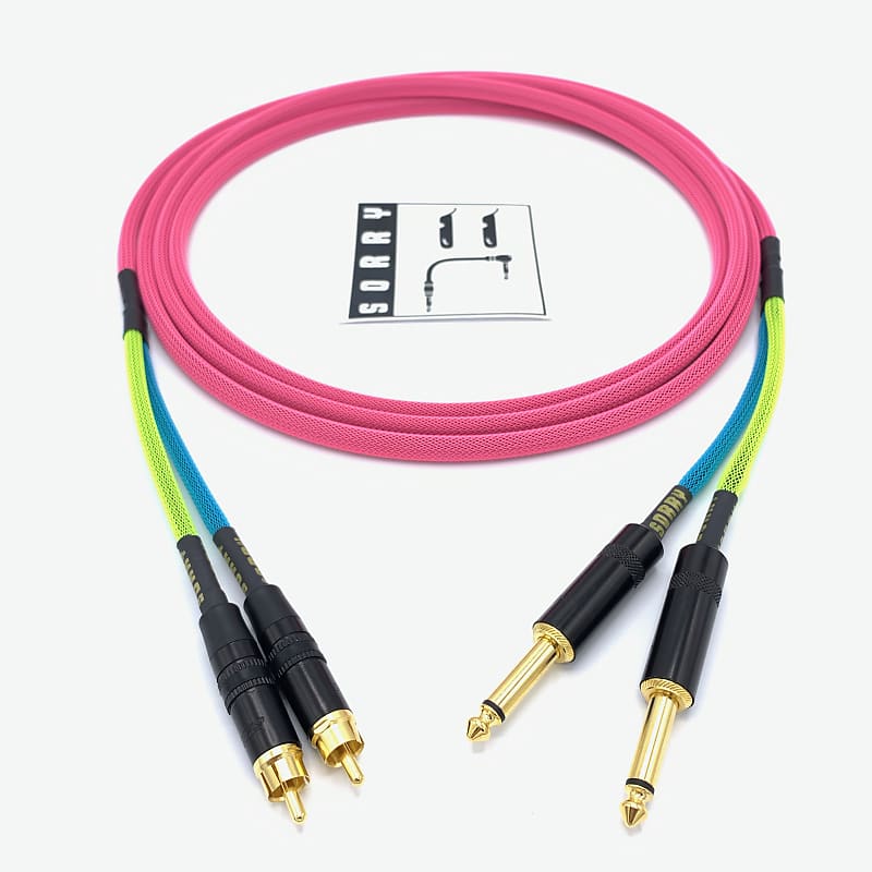 SORRY Cables 5ft Stereo (2) RCA to (2) 1/4" TS Unbalanced | Reverb UK