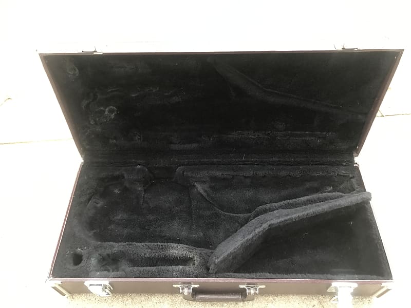 Yamaha hardshell case for alto saxophone - dark maroon brown | Reverb