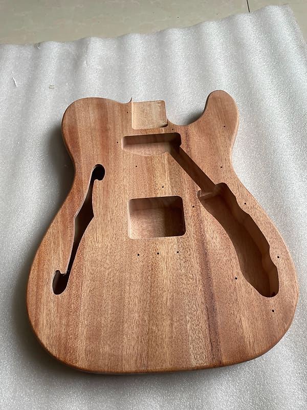 Unfinished Mahogany Wood Telecaster Tele Style Guitar Body | Reverb