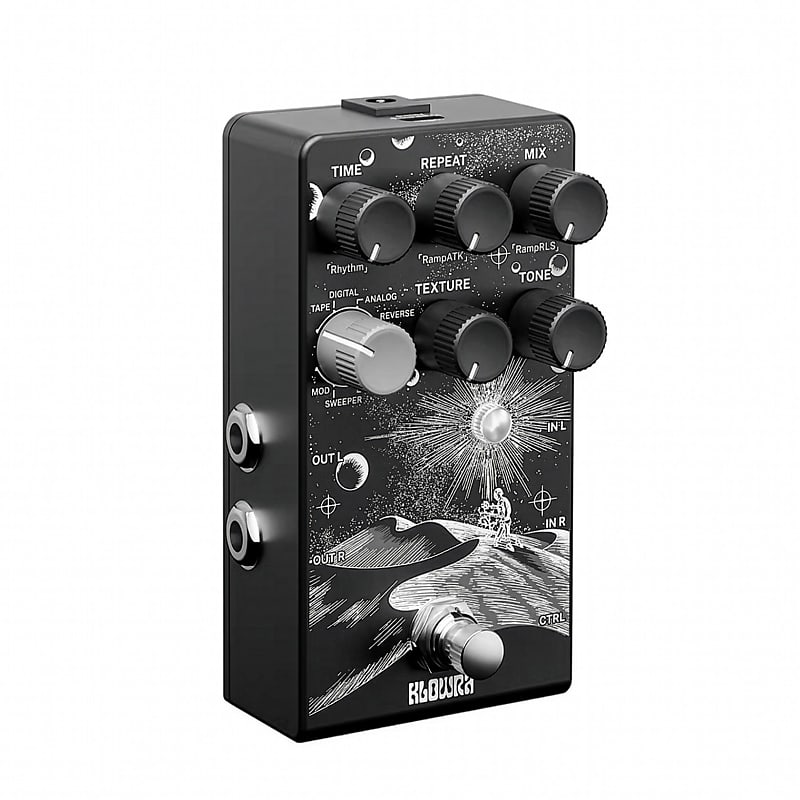 Klowra Everlast Stereo Delay Effects Pedal | Reverb