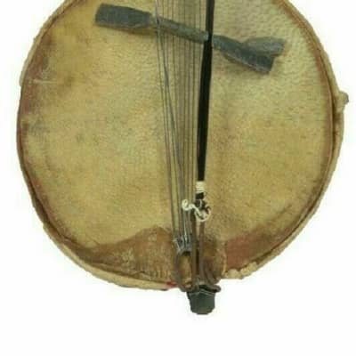 Handmade Ravanahatha Red Black Folk Fiddle Sarangi Ravanhatta | Reverb