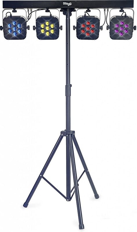 Stagg SLI FLATSET1-1 Tri-LED Adjustable Height Lighting Set | Reverb