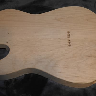 Unfinished Telecaster Body Book Matched Flame Maple Top 2 | Reverb