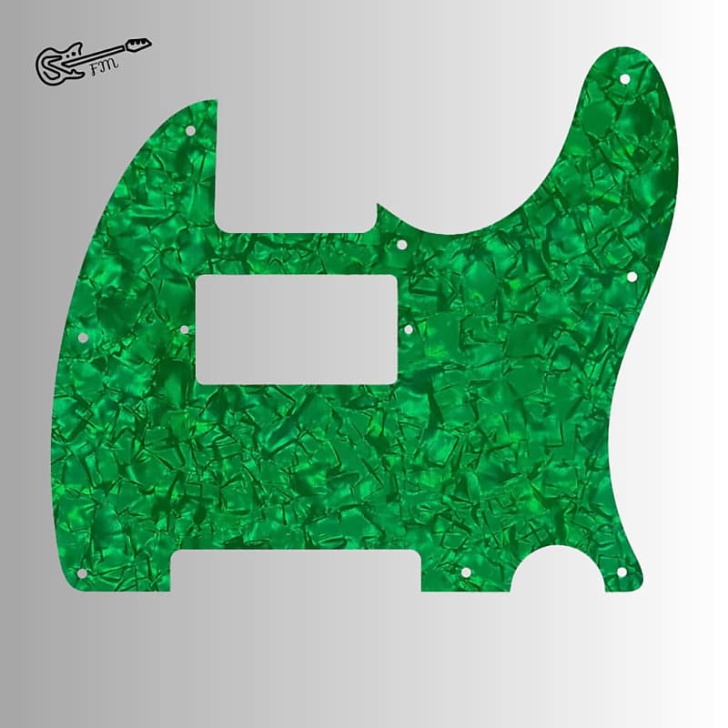 Green Pearl Telecaster Humbucker Pickguard-Green Pearl | Reverb