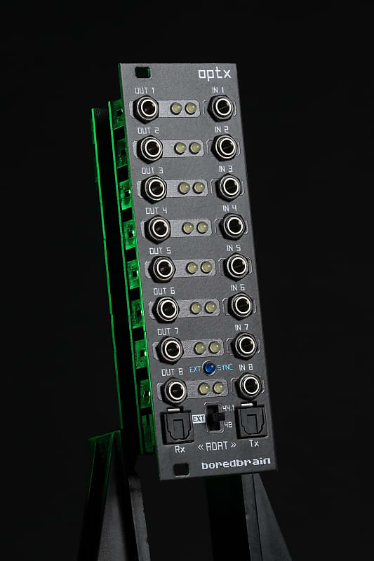 Boredbrain Optx 8 in / 8 out ADAT Optical Converter Eurorack | Reverb