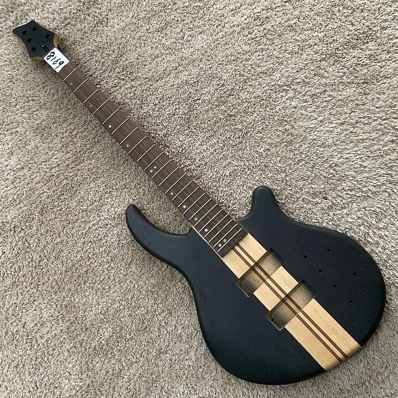 5 String Bass Ash Wood Body with Maple Neck Through DIY | Reverb