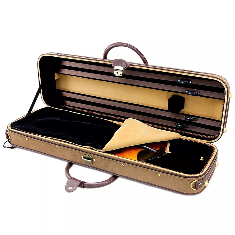 4/4 Size Acoustic Violin Fiddle Case – Imitation Leather, | Reverb