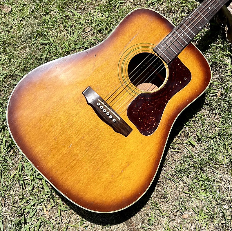 Vintage Guild D-40 1975 - Sunburst Acoustic Bluegrass Grail | Reverb