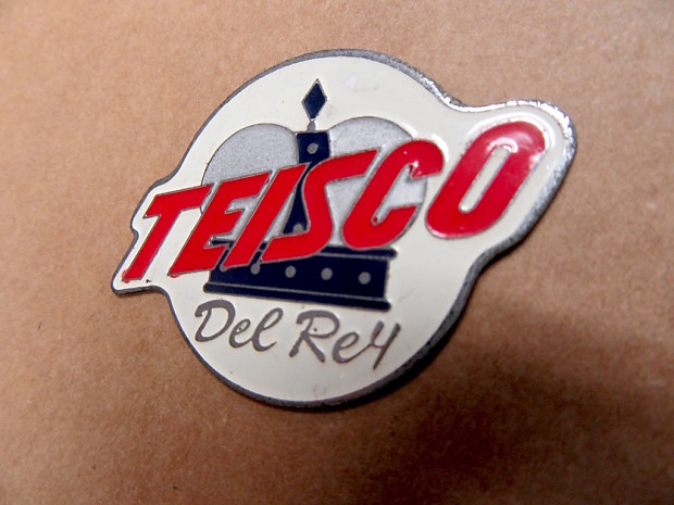 Teisco Del Rey Guitar or Bass Logo Plate 1960-1968 | Reverb