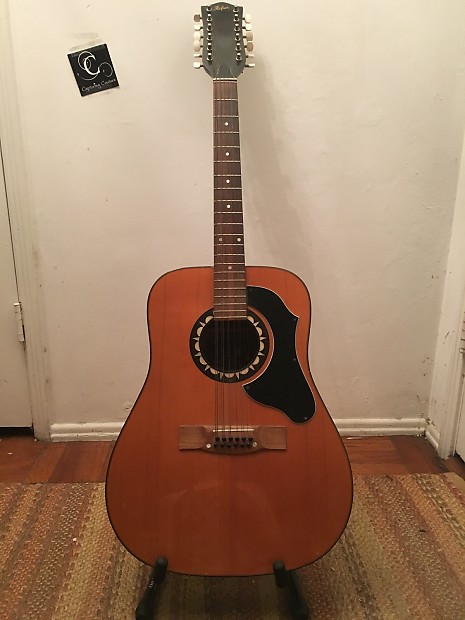 1974 Vintage Hofner 12 String Acoustic Guitar Made in Western | Reverb