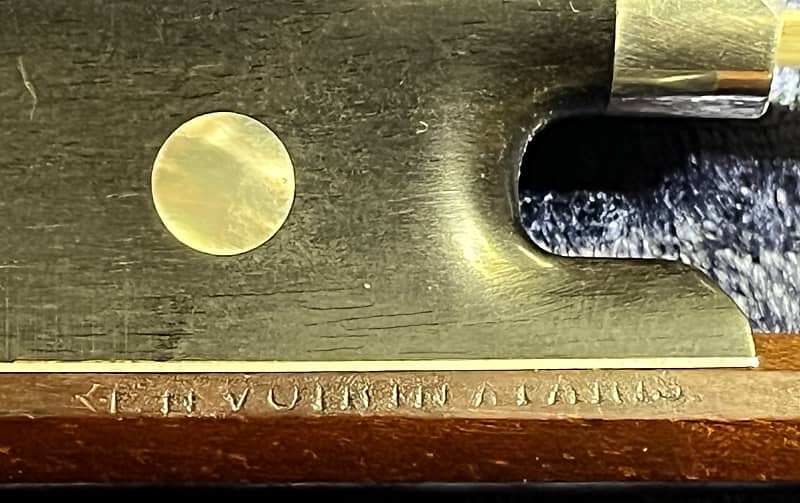 Violin bow labeled “F. N. Voirin A Paris” Voirin model | Reverb