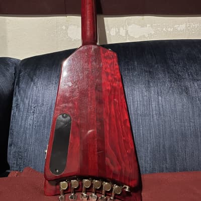 Arbor Stiletto Headless Retro 80s guitar red | Reverb