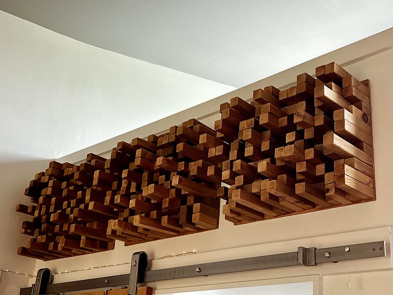 Set of 3 Acoustic Wood Sound Diffusers 2015 | Reverb