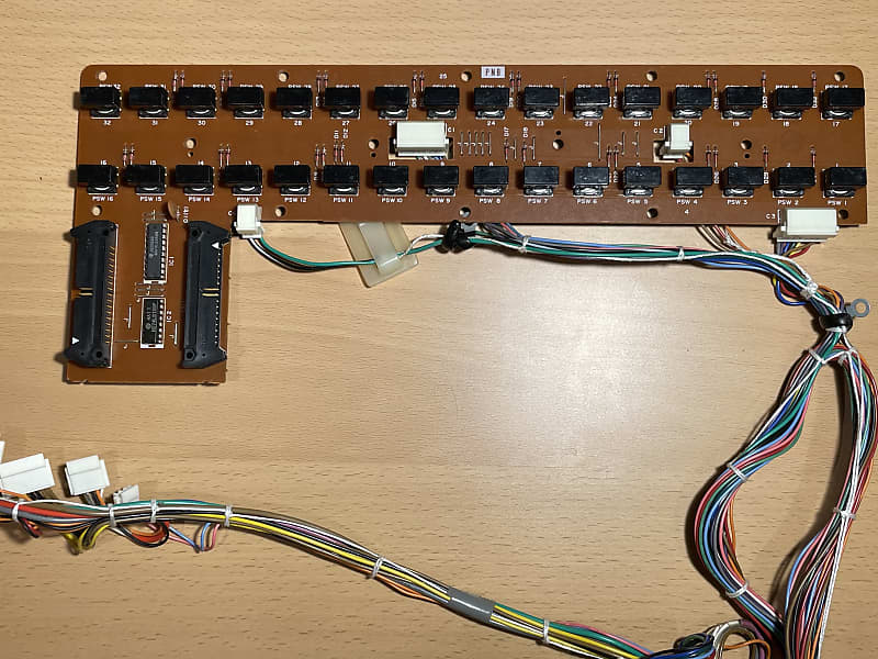 Yamaha DX7 Panel Board B + full wiring harness | Reverb