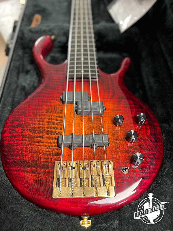 Pedulla Pentabuzz 5-string Fretless Buzz Bass 2003 - Cherry | Reverb