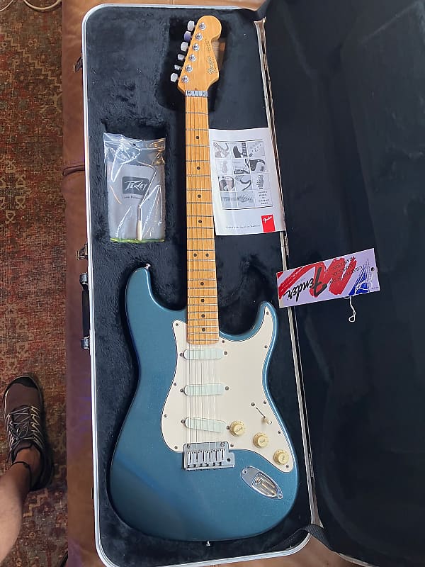 1987 E4 Fender Strat Plus in Gun Metal Blue | Reverb