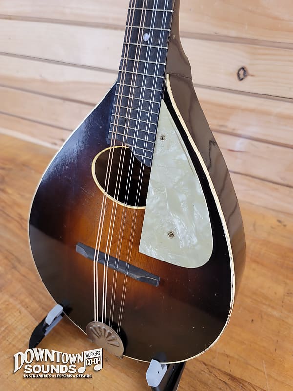 1930s Regal A. Gallano Label Flat Back Mandolin with Gold | Reverb