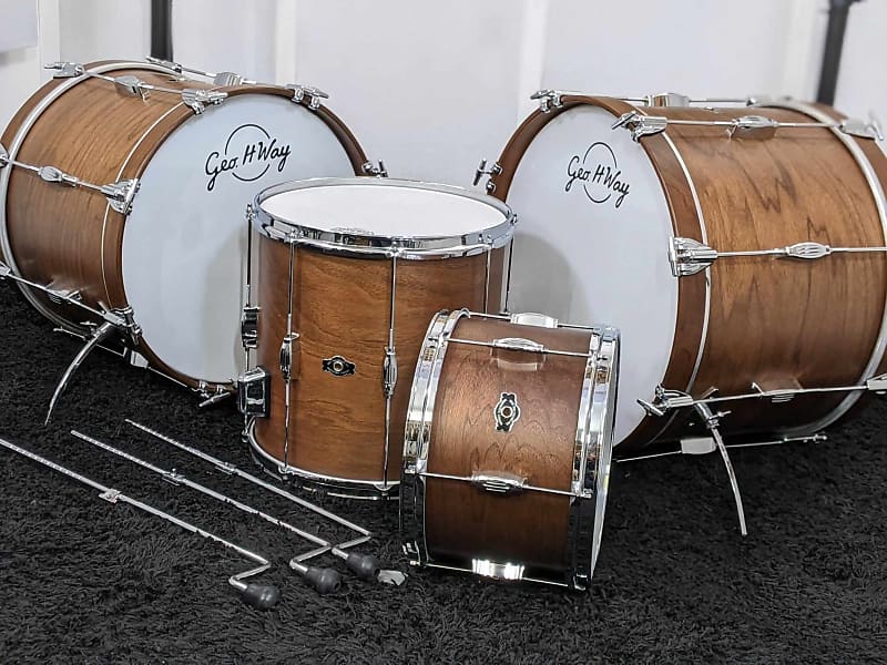 George Way Tradition Walnut 12x8, 14x14, 18x14, 20x14" drum | Reverb