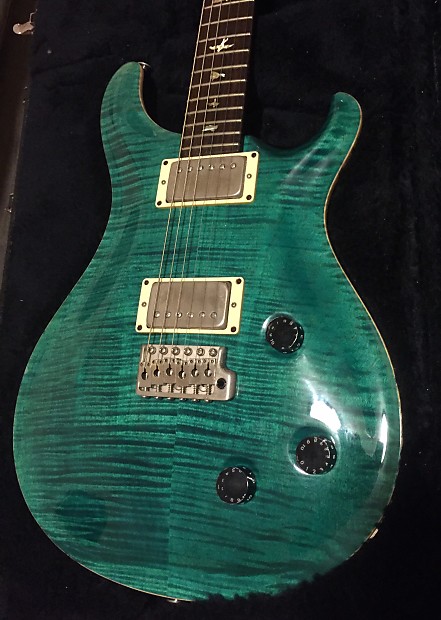 PRS Custom 22 Tremolo 10 Top 1998 Turquoise | Reverb
