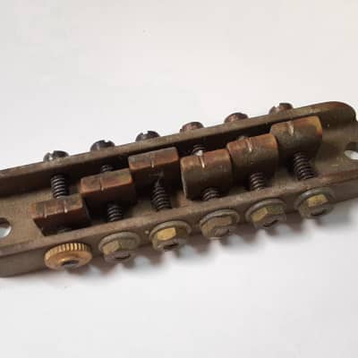 Vintage Late 70's-Early 80's Kahler Brass Tele Bridge | Reverb