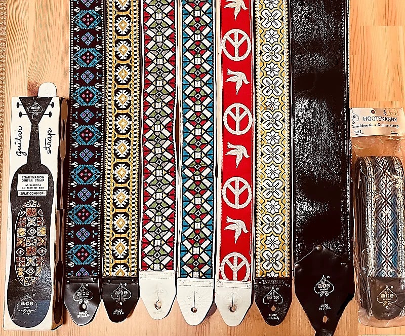 Unique & Rare ACE Vintage Strap Collection - Collector's | Reverb