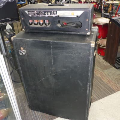 Fender Basman 100 & 4x12 Pyramid Enclosure 1971-1972 - Black | Reverb
