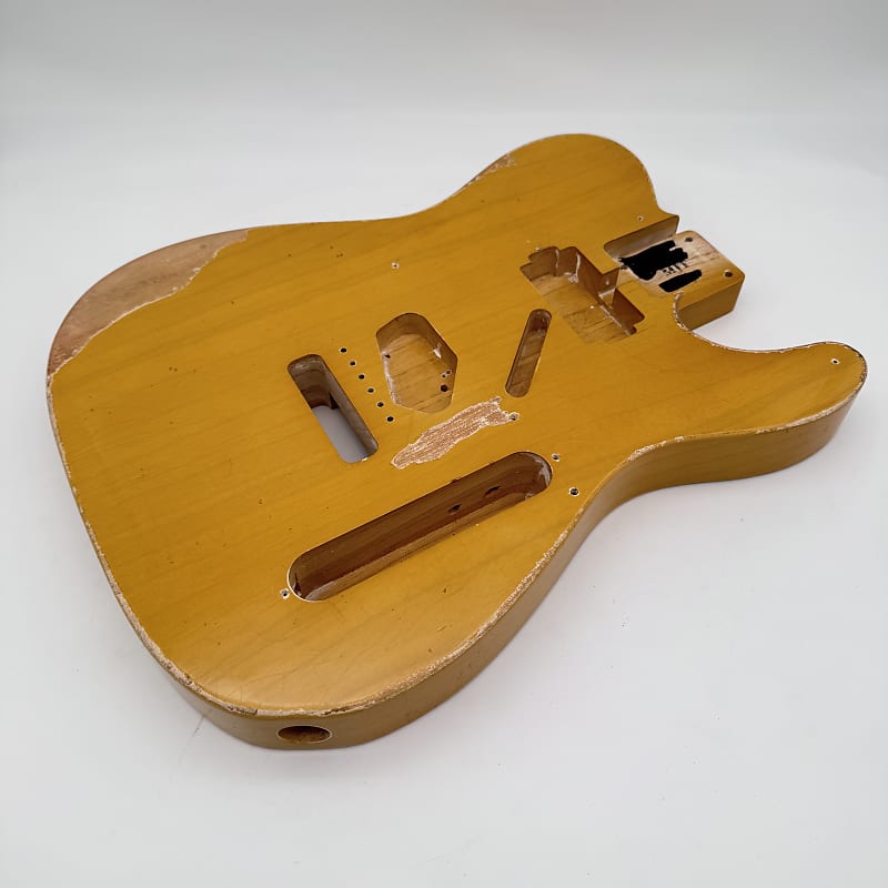 MJT Telecaster Light Relic Tremolo Body Nitro Light BB3136 | Reverb