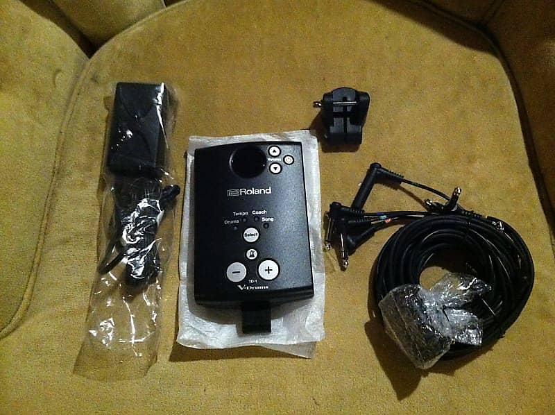 Roland TD-1 V-Drum Module w/Mount, Wiring Harness, and Power | Reverb