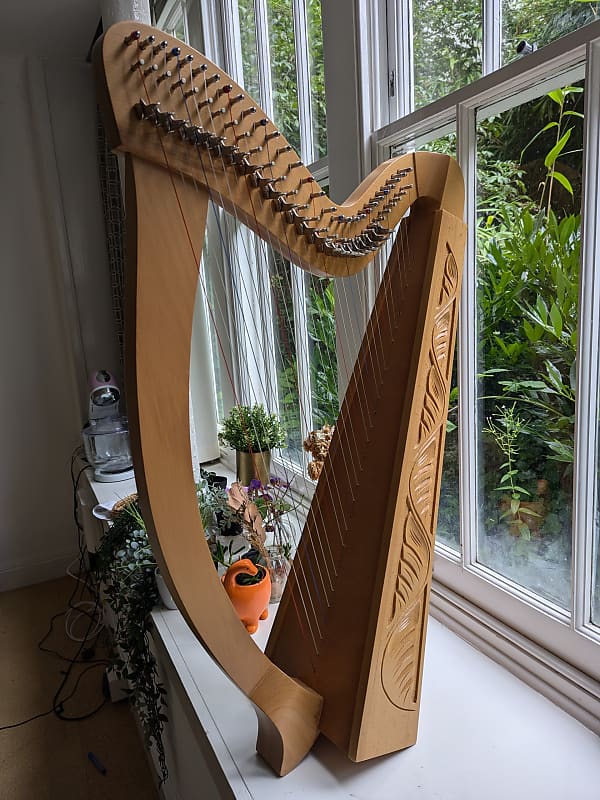 Gear4music 29 String Harp with Levers 2022 - Solid Beech | Reverb UK