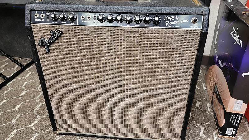 Fender Black Panel Super Reverb 2-Channel 40-Watt 4x10" | Reverb