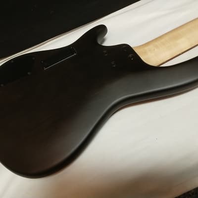 DEAN Edge 6 Flame Maple 6-string BASS guitar NEW Trans Black | Reverb