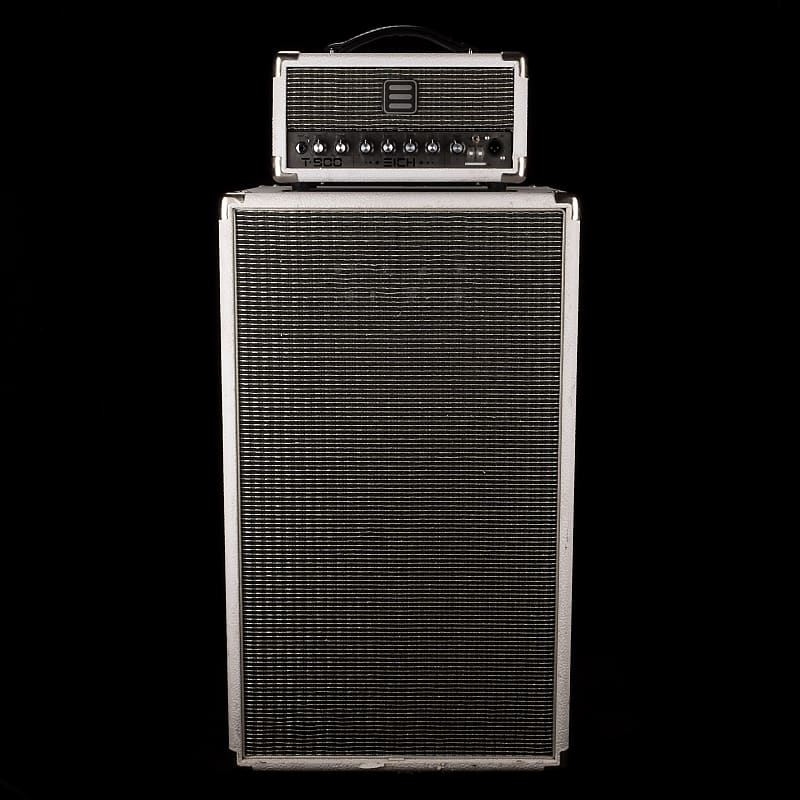 Pre Owned Eich T900 Classic Bass Amp Head 212S Cabinet White | Reverb