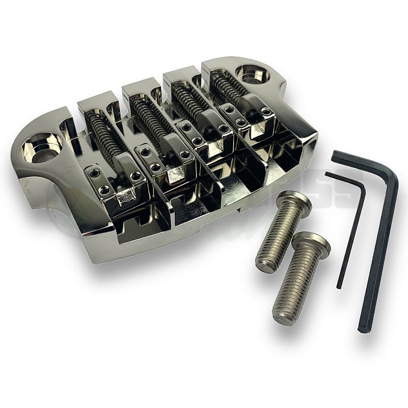 Hipshot SuperTone Gibson® Bass Replacement Bridge - Nickel | Reverb