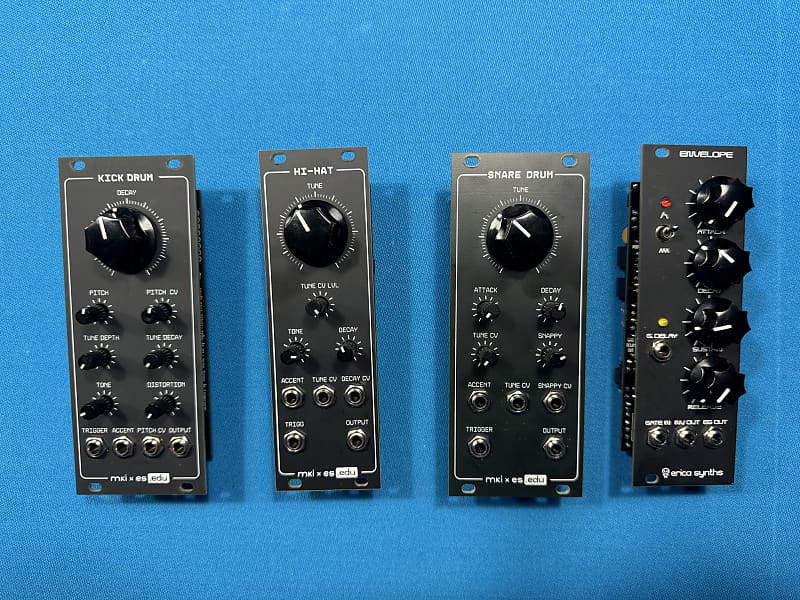 Erica Synths DIY Kick/Hi-hat/Snare/ADSR/MIDI-CV | Reverb