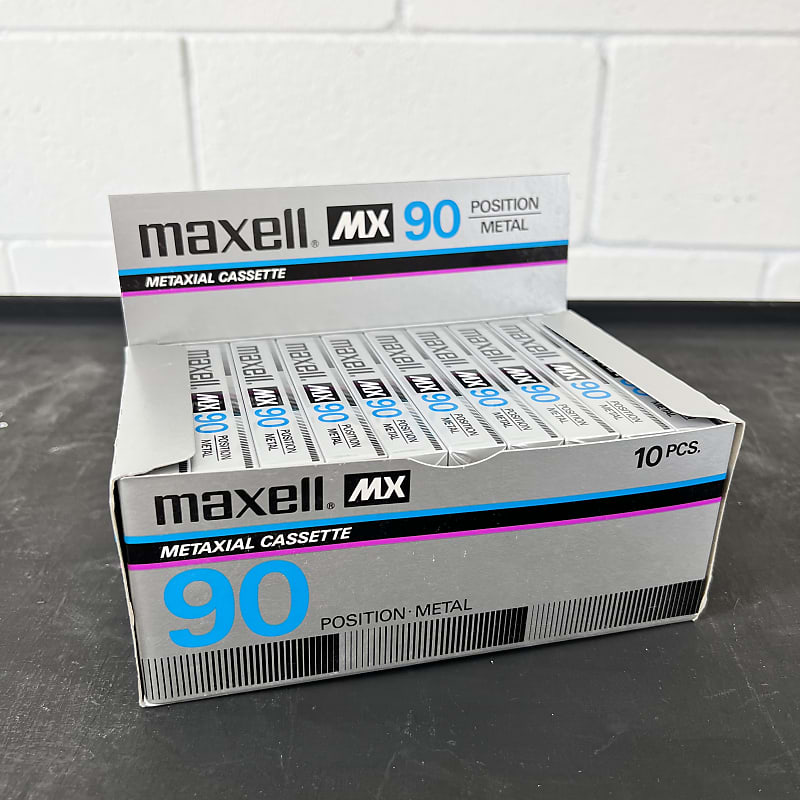Maxell MX 90 Blank Cassette Tapes Vintage New Old Stock | Reverb