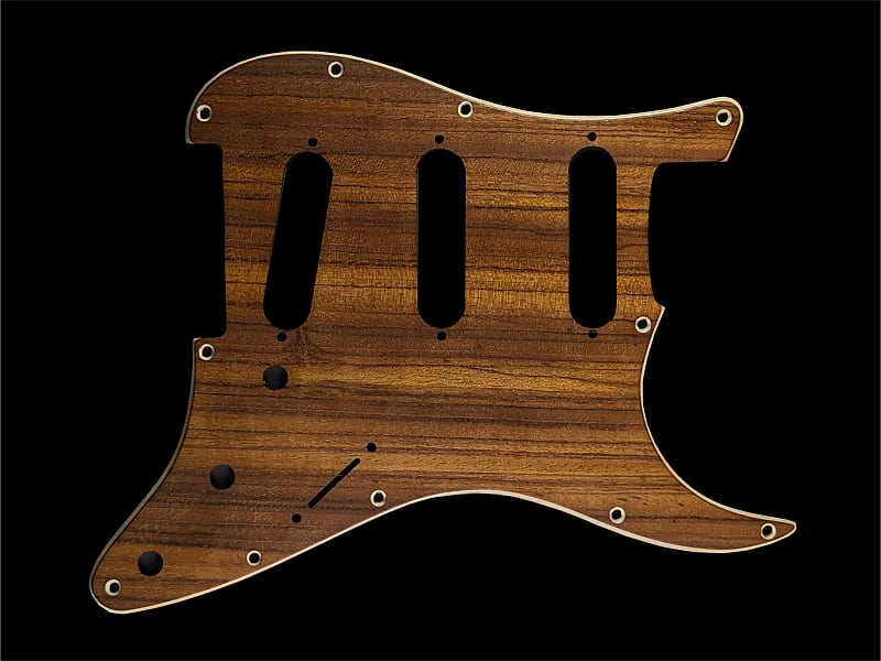 Stratocaster Pickguard Exotic Wood jjoho | Reverb