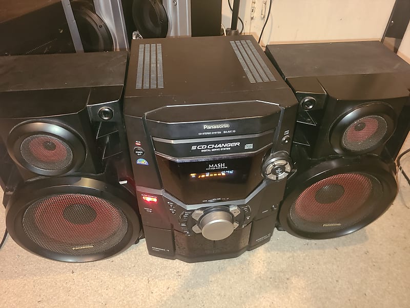 Panasonic SA-AK110 Early 2000's - Black and Red-**READ** | Reverb