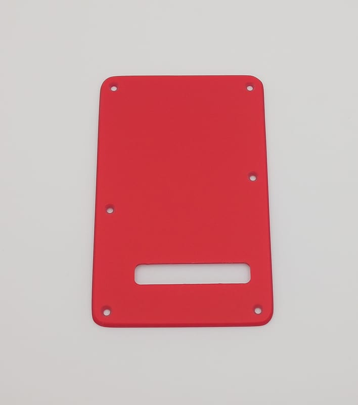 metallic red acrylic back plate for us/mex fender | Reverb