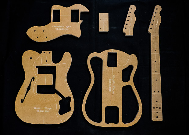 Guitar Templates ~ Telecaster Classic Player Thinline ~ 1/2" | Reverb