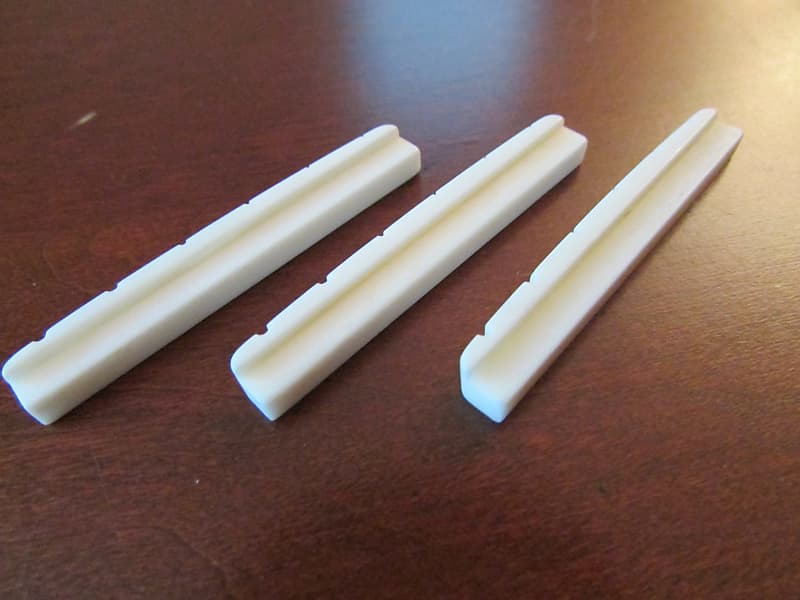 Buzz Feiten Tuning System Bone Shelf Guitar Nuts-3 Piece Lot | Reverb