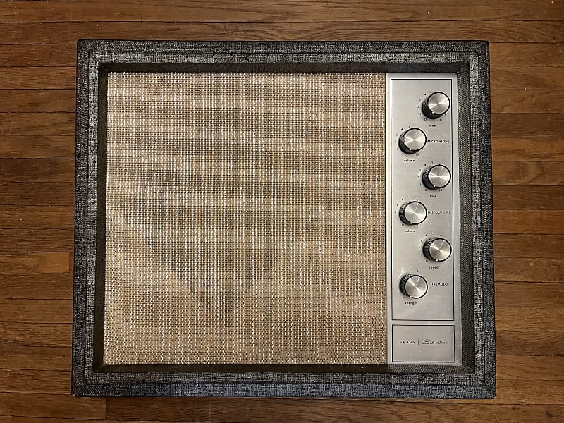 Vintage Mid 60s Sears Silvertone Model 1482 5W 1x12 Tube Amp | Reverb