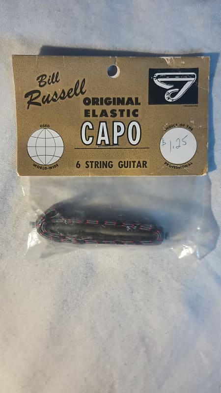 Vintage Bill Russell Original Elastic Capo 6 String Guitar | Reverb